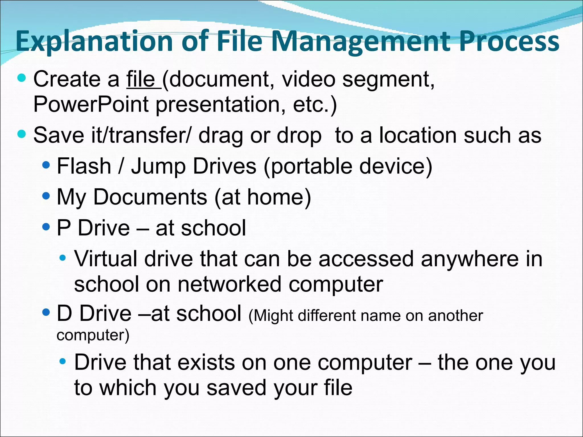 File Management | PPT