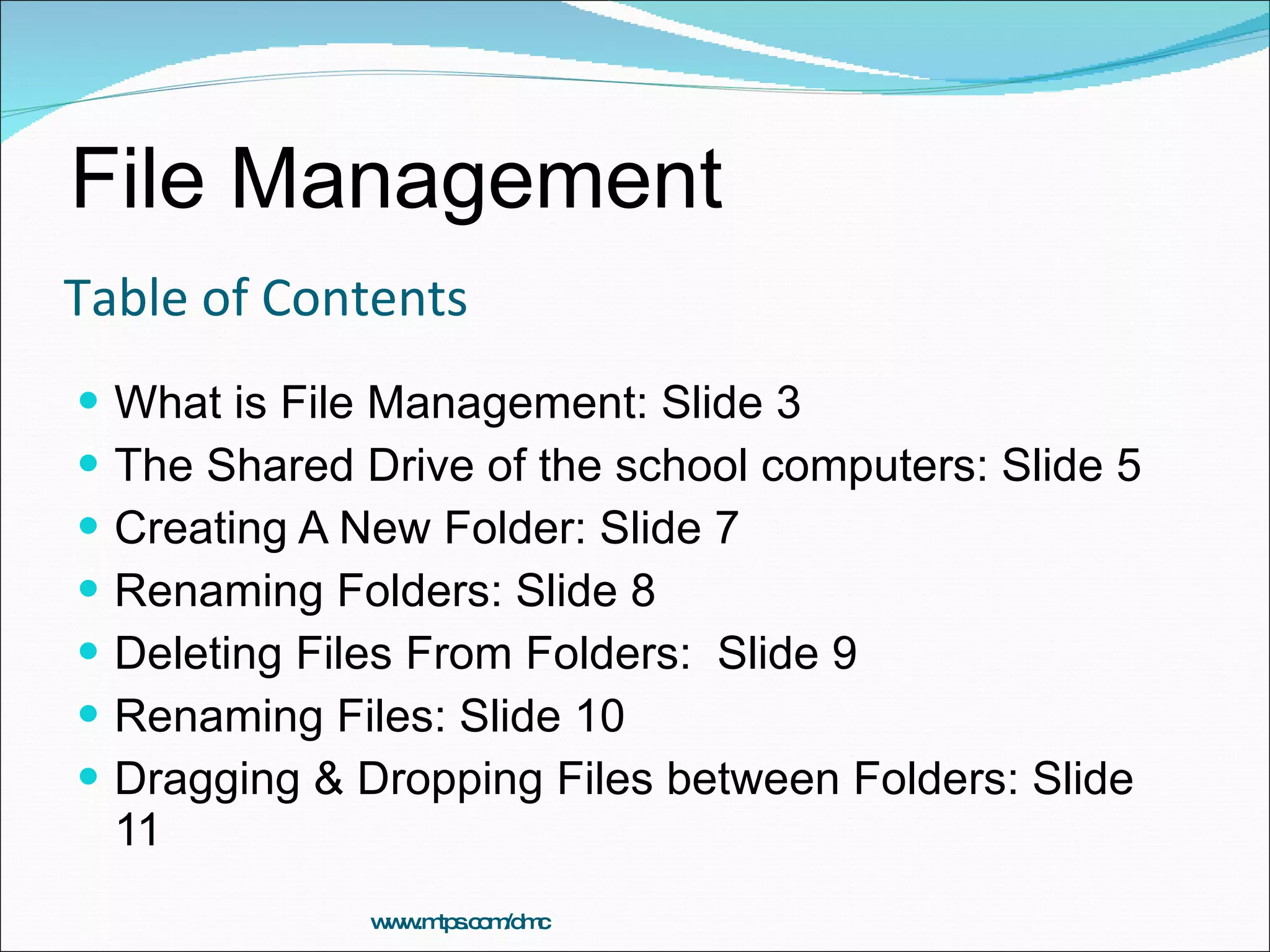 File Management | PPT