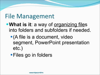 File Management | PPT