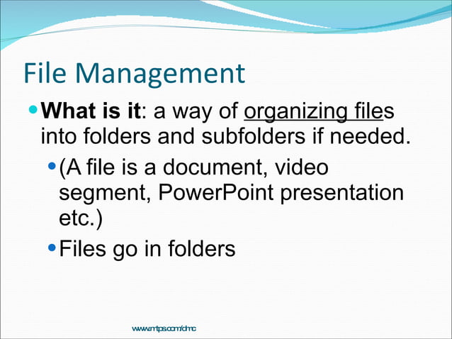 File Management | PPT | Operating Systems | Computer Software and ...