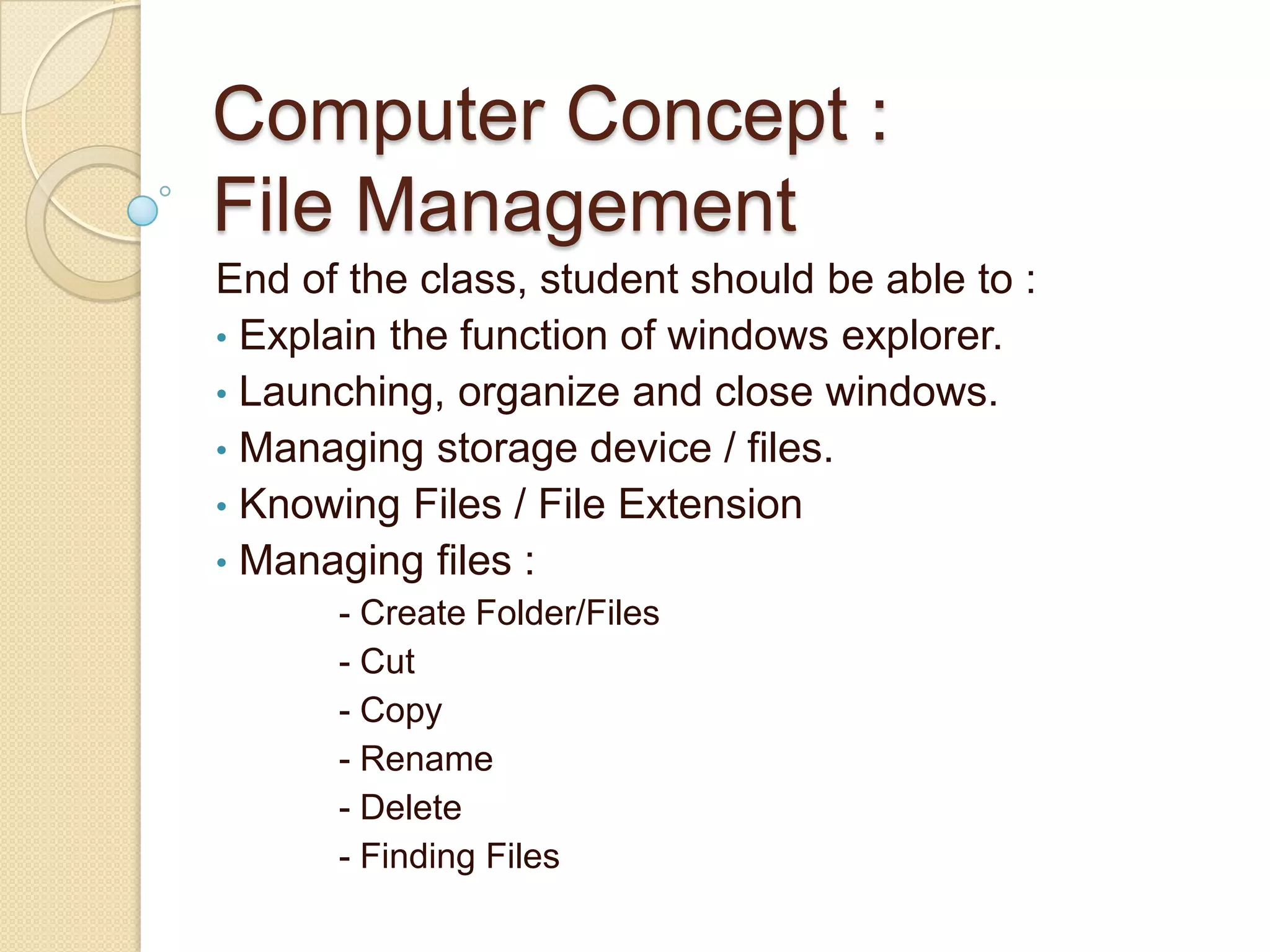 CHAP 2 - FILE MANAGEMENT | PPTX