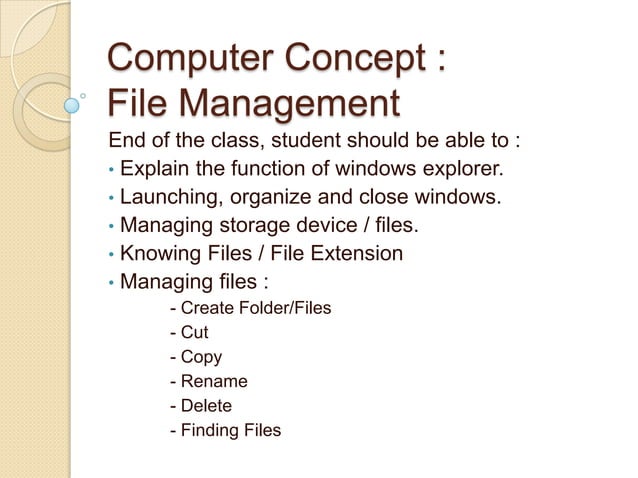 CHAP 2 - FILE MANAGEMENT | PPTX