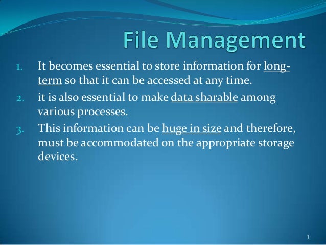 File management