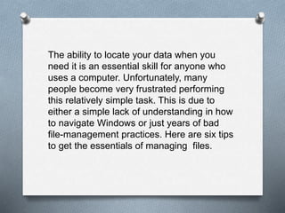 File management | PPT
