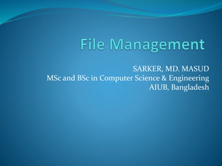 File management | PPTX