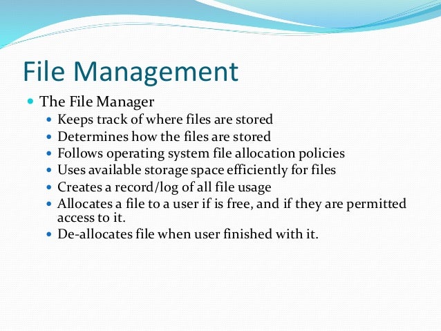 File management