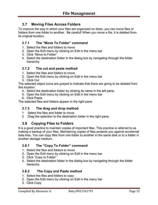 File management | PDF | Operating Systems | Computer Software and ...