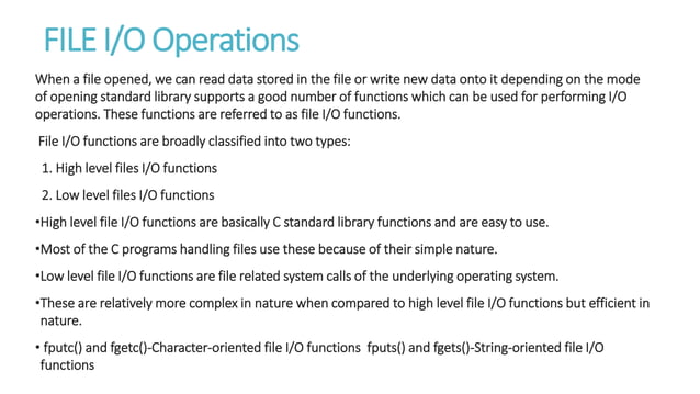 File management | PPTX | Operating Systems | Computer Software and ...