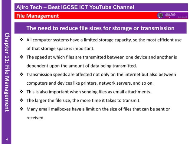 IGCSE ICT - File Management - Ajiro Tech | PDF | Web Design and HTML | Internet