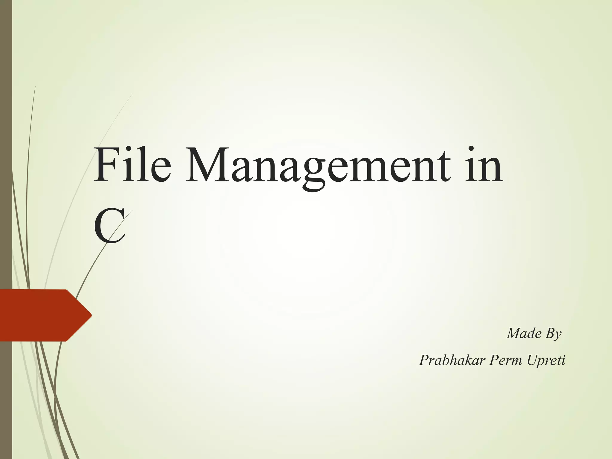 File management and handling by prabhakar | PPT | Operating Systems | Computer Software and ...