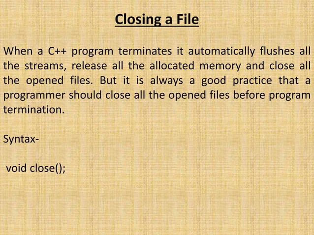 File management in C++ | PPTX