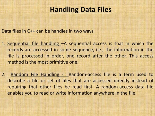 File management in C++ | PPTX