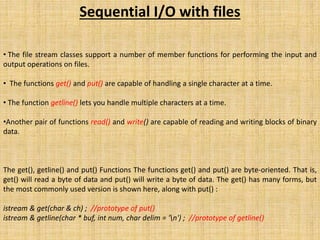 File management in C++ | PPTX