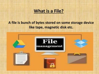 File management in C++ | PPTX