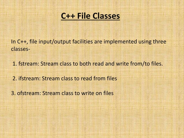 File management in C++ | PPTX