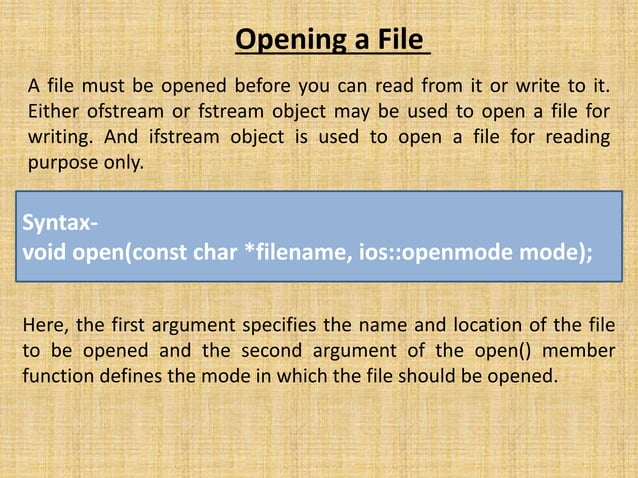 File management in C++ | PPTX