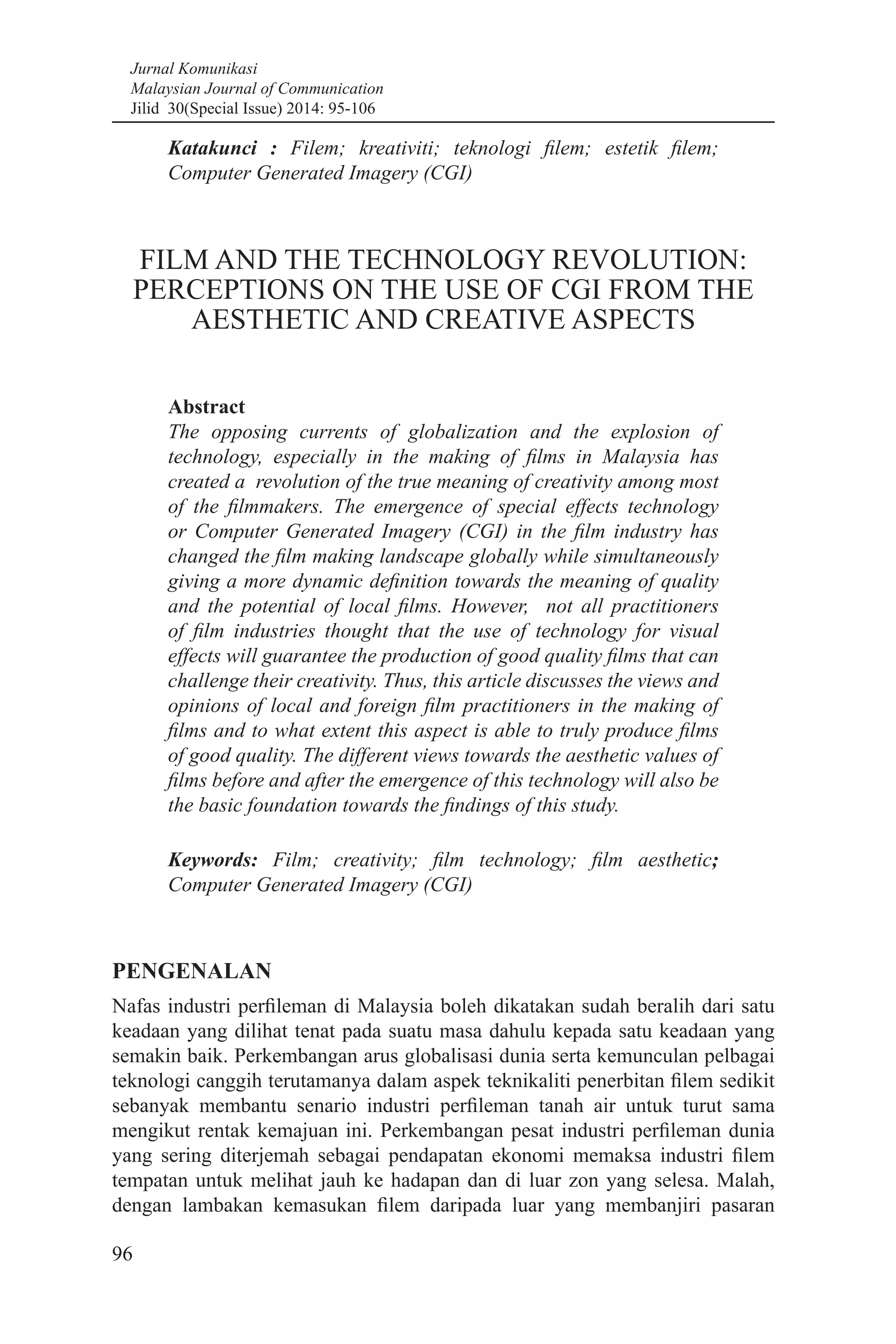 Filem dan revolusi teknolog | PDF