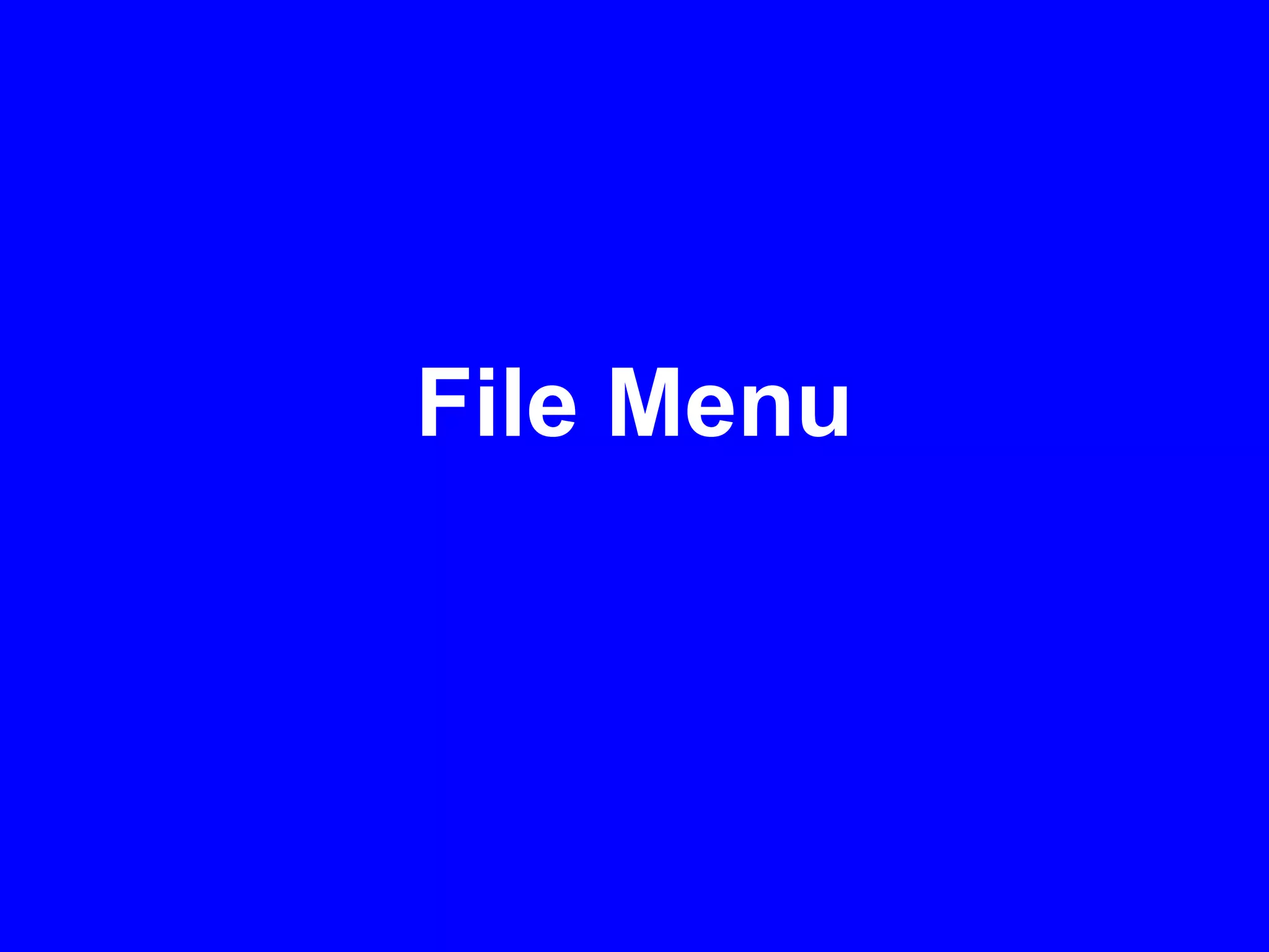 File Menu - 3rd Grade | PPT