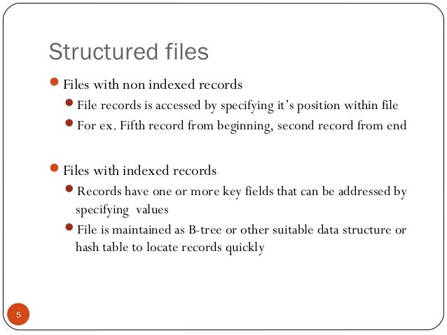 File Models And File Accessing Models 