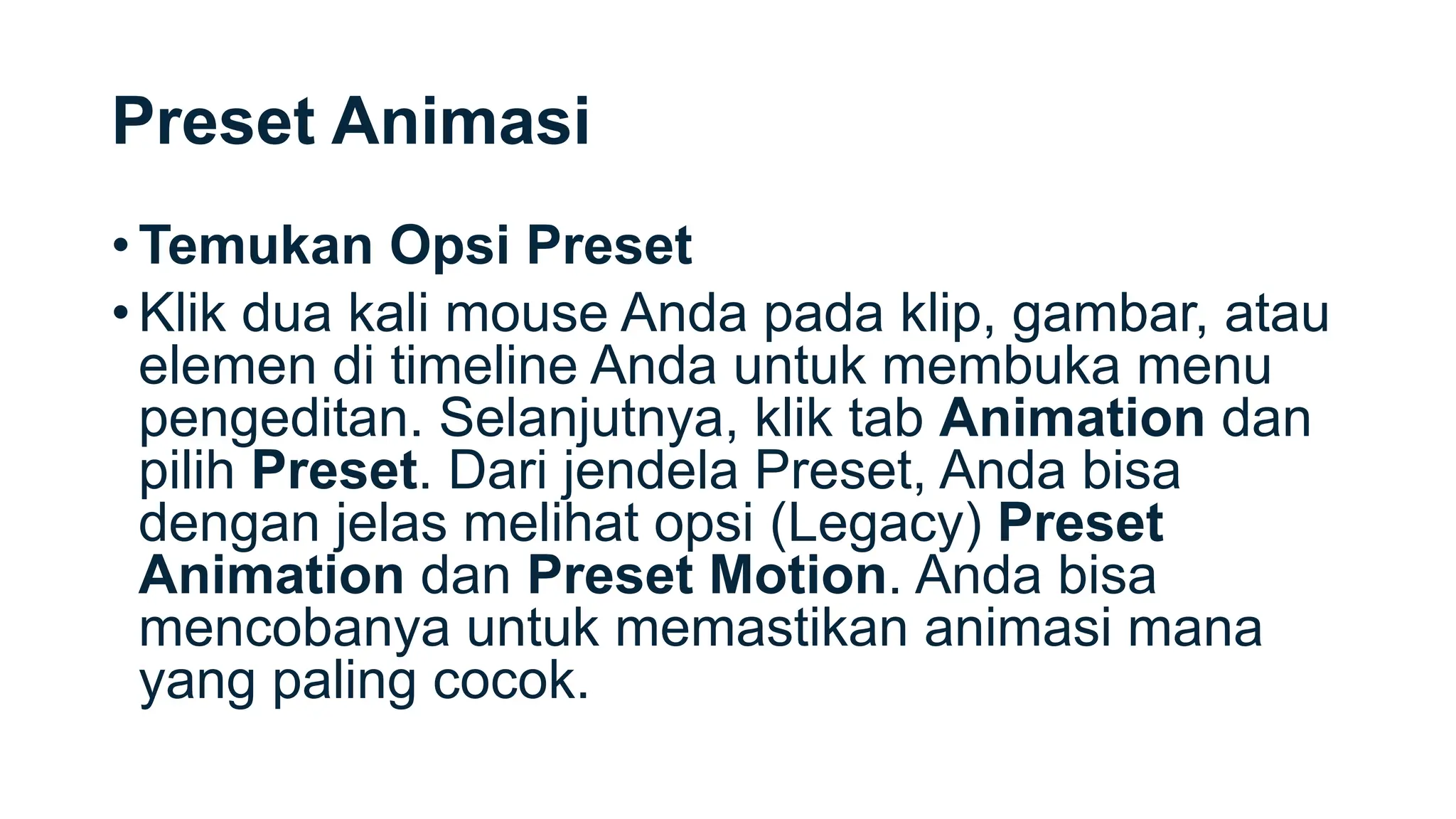 Filemora Tab Animasi tutorial untuk pemula | PPTX