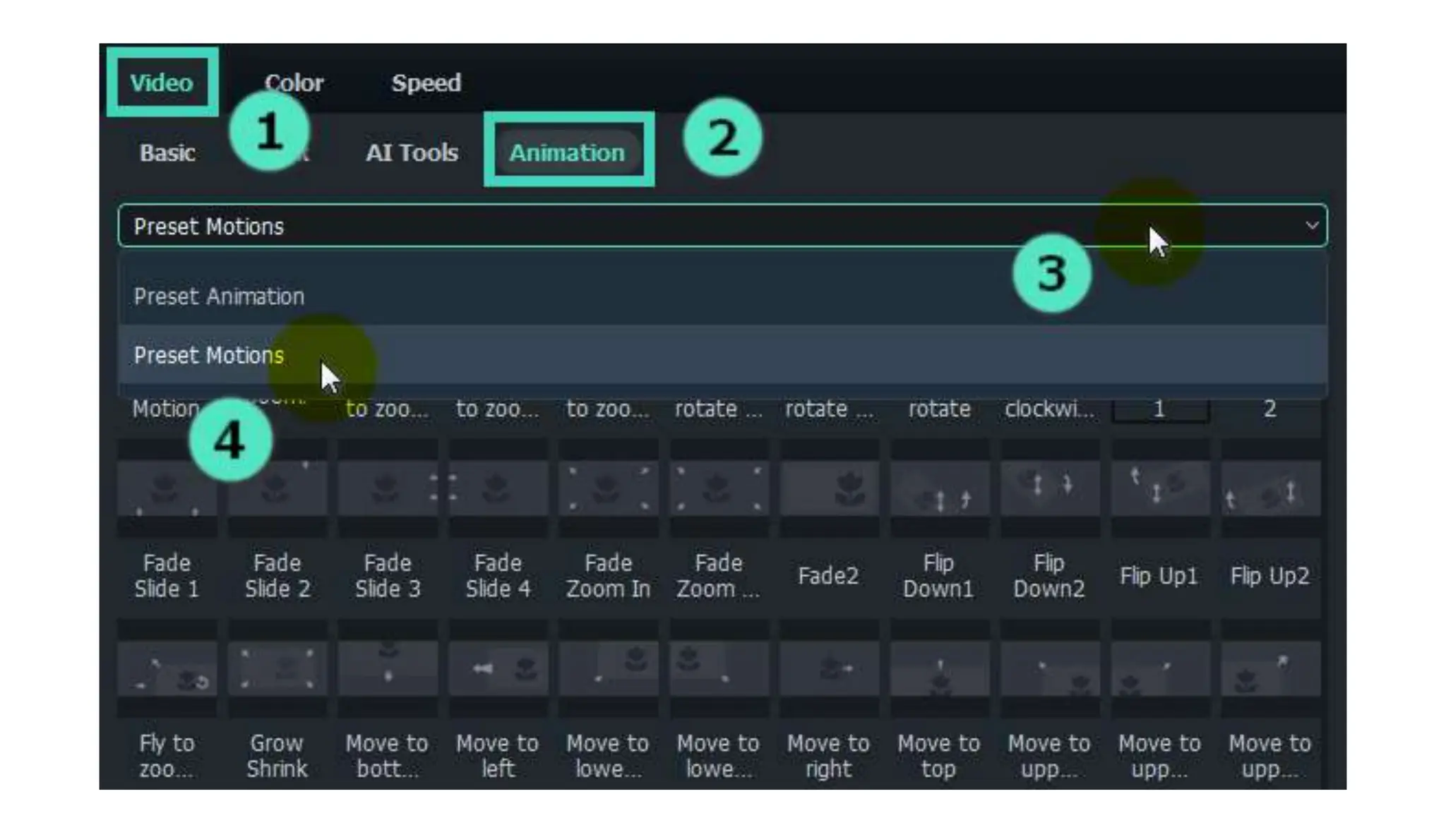 Filemora Tab Animasi tutorial untuk pemula | PPTX