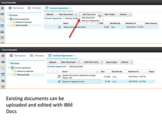 IBM Filenet Content Navigator + IBM Docs screen demo | PPTX