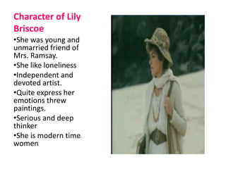 Comparison and contrast the character of to the light house | PPTX