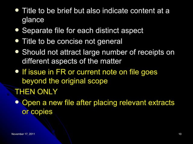 File Numbering System Ppt