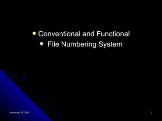 File numbering system | PPT