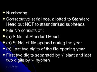 File numbering system | PPT