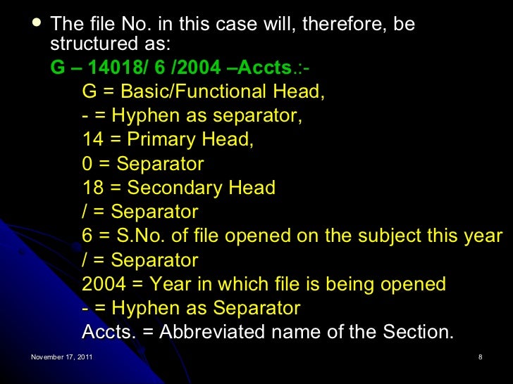 File Numbering System