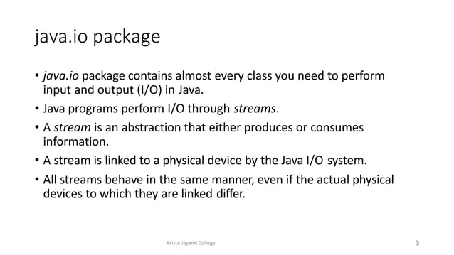 Various types of File Operations in Java | PPT