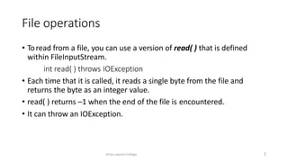 Various types of File Operations in Java | PPTX | Programming Languages ...