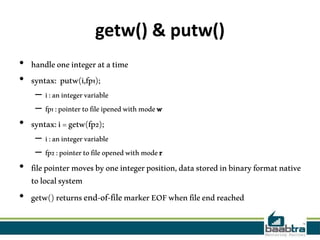 File operations in c | PPTX