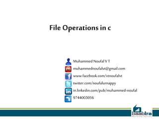 File operations in c | PPTX