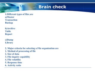 File organisation | PPT