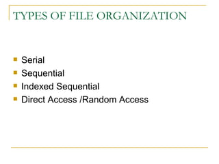 File organization | PPT