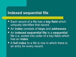 File organization | PPT | Databases | Computer Software and Applications