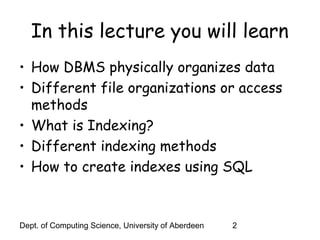 File organization | PPT | Databases | Computer Software and Applications