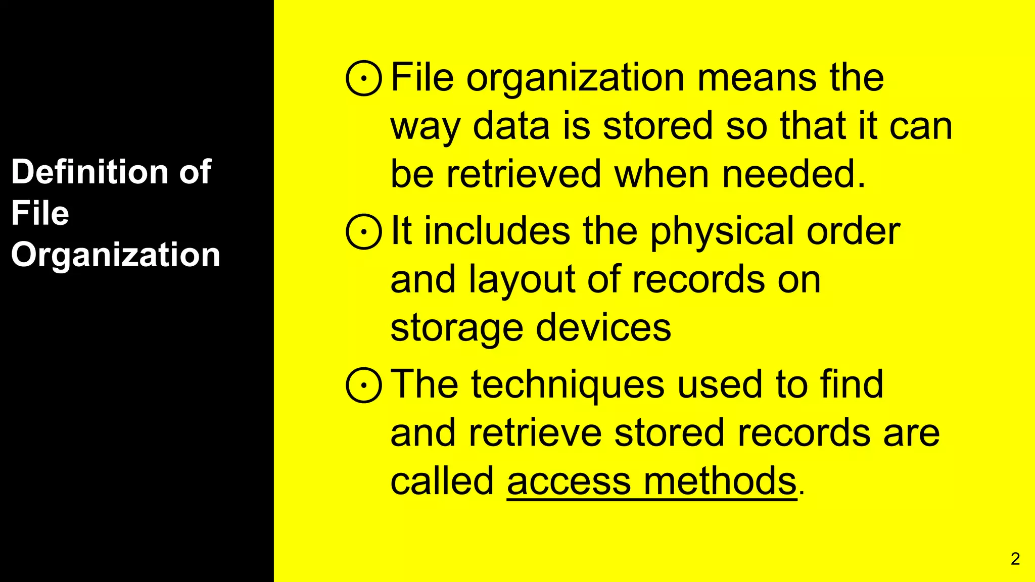 File organization | PPTX