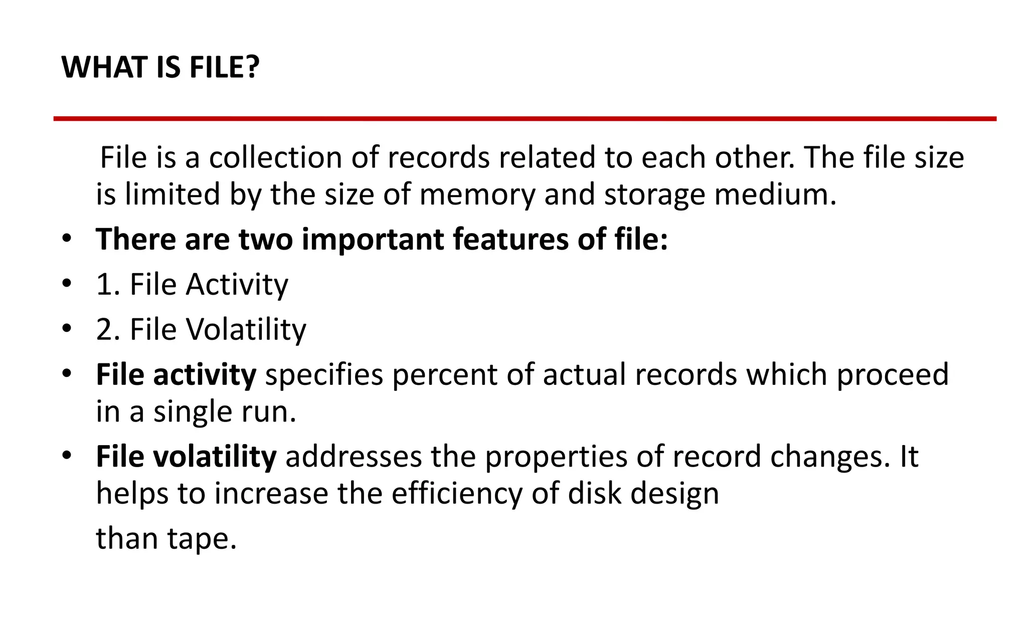 FILE ORGANIZATION.pptx | Databases | Computer Software and Applications