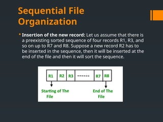 file organization ppt on dbms types of f | PPT