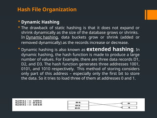 file organization ppt on dbms types of f | PPT
