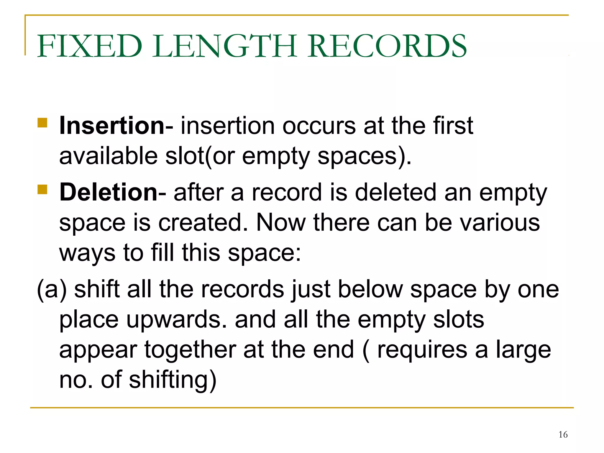 File organization and indexing | PPT