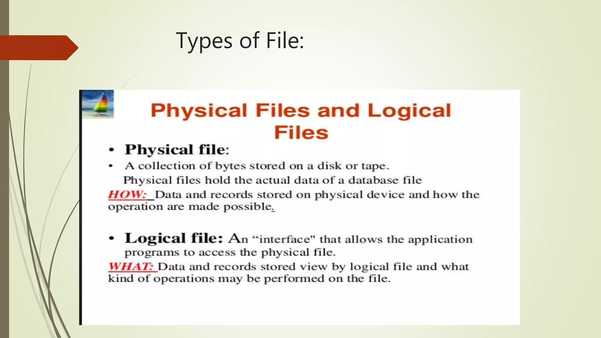 File organization and introduction of DBMS | PPTX