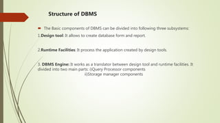 File organization and introduction of DBMS | PPTX