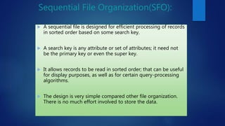 File organization continued | PPT