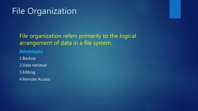 File organization continued | PPT