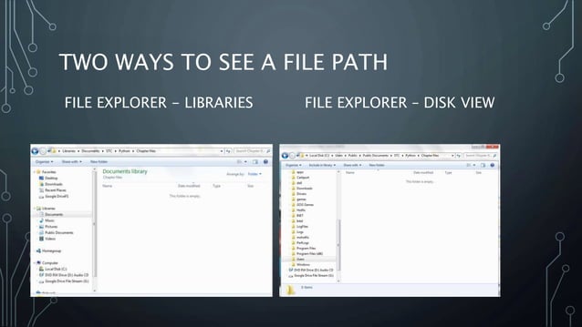 File paths and programming | PPT