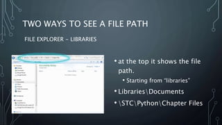 File paths and programming | PPT | Free Download